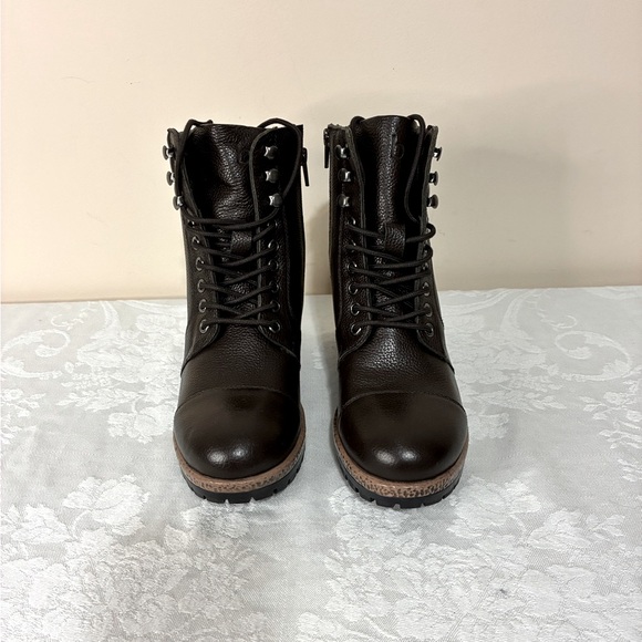 Biotime | Shoes | Biotime Womens Lacezippered Leather Boots | Poshmark